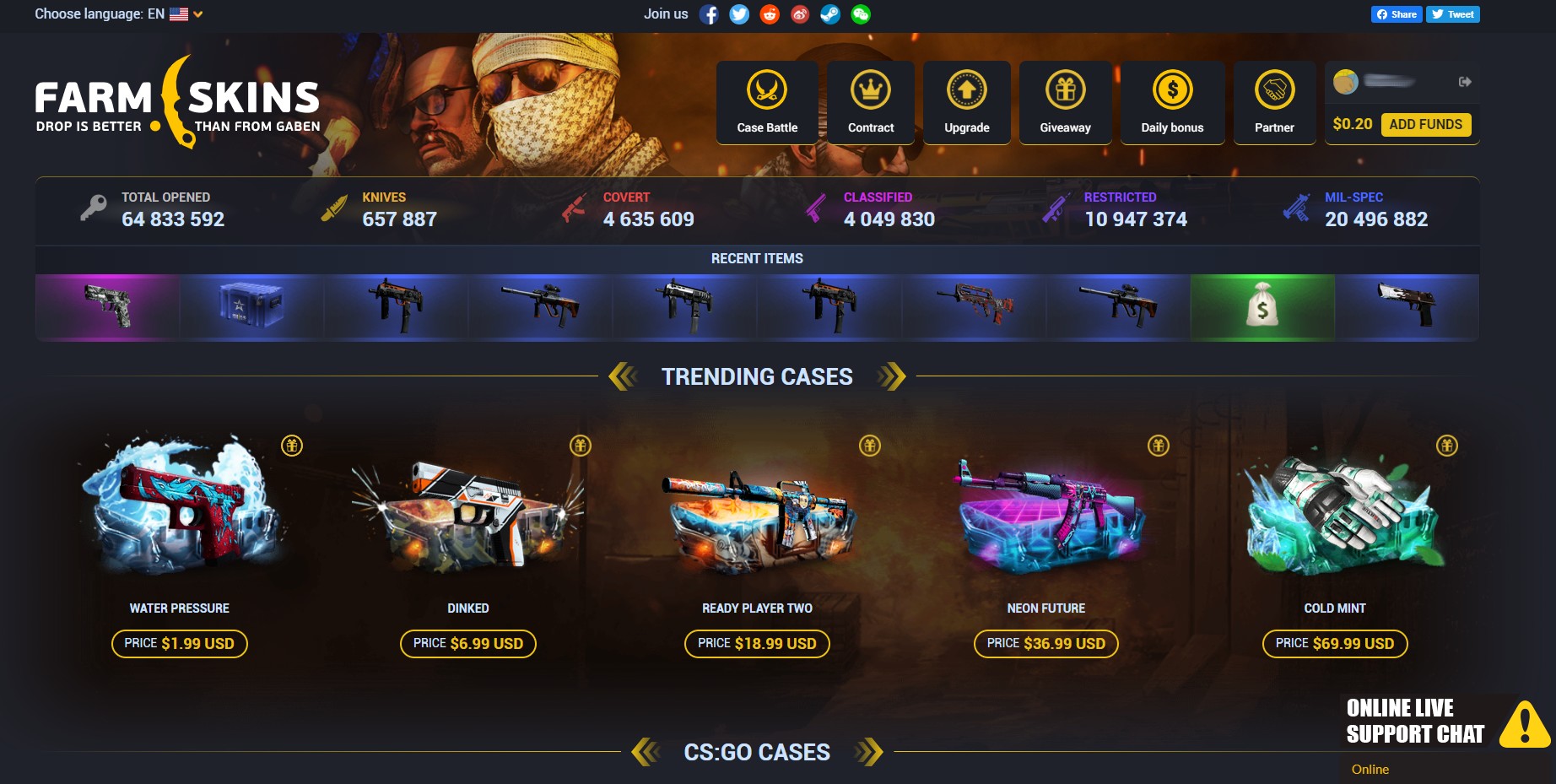 FarmSkins Avis & Bonus - Arnaque ? | CSGO Dude